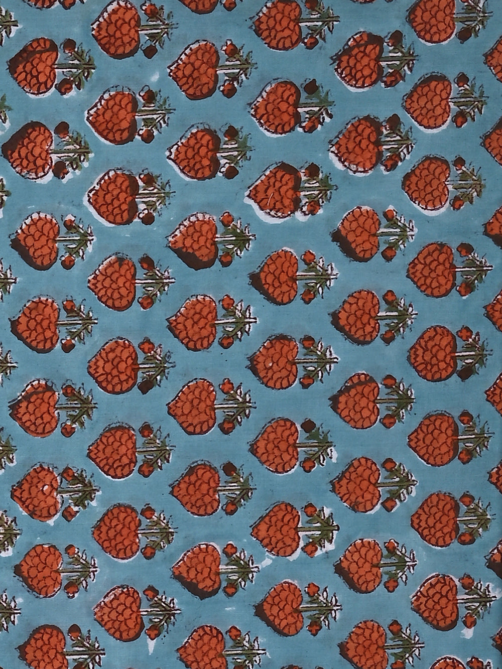 Abstract Sway Pattern Cotton Cambric Sanganeri Rapid Fabric