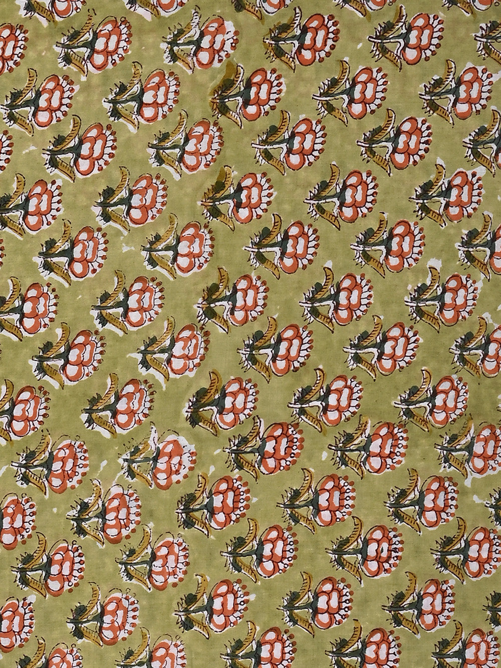 Abstract Sway Pattern Cotton Cambric Sanganeri Rapid Fabric