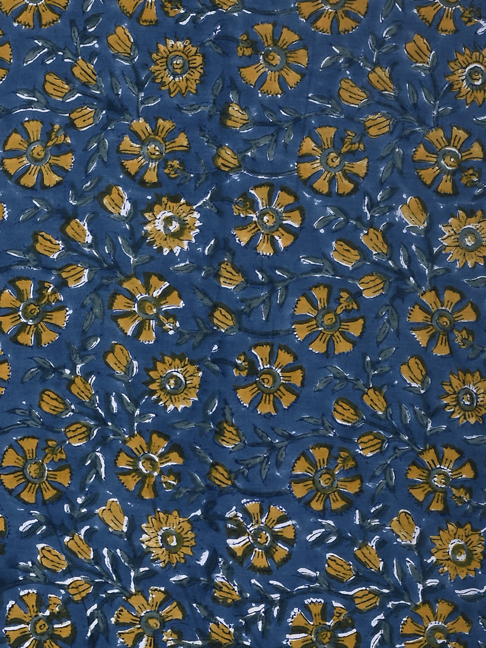 Abstract Sway Pattern Cotton Cambric Sanganeri Rapid Fabric