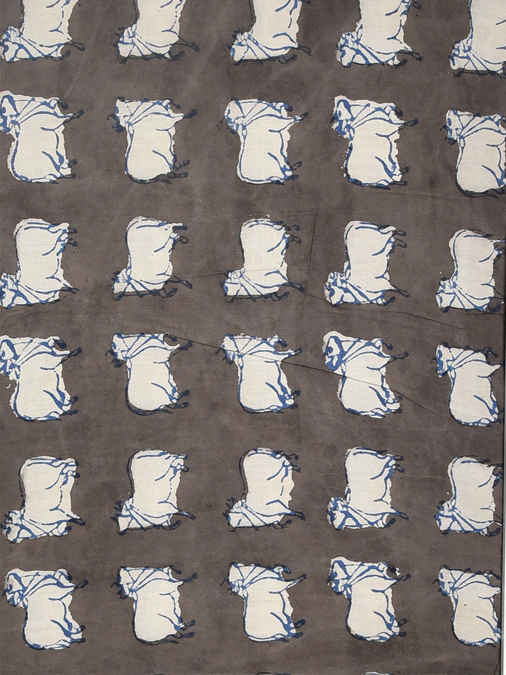 Kashish Daboo Natural Dyed Choti Nandi Pattern Cotton Cambric Fabric